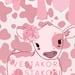 Strawberry Cow Wallpaper | Pink Wallpaper | Wallpaper | Animated ...