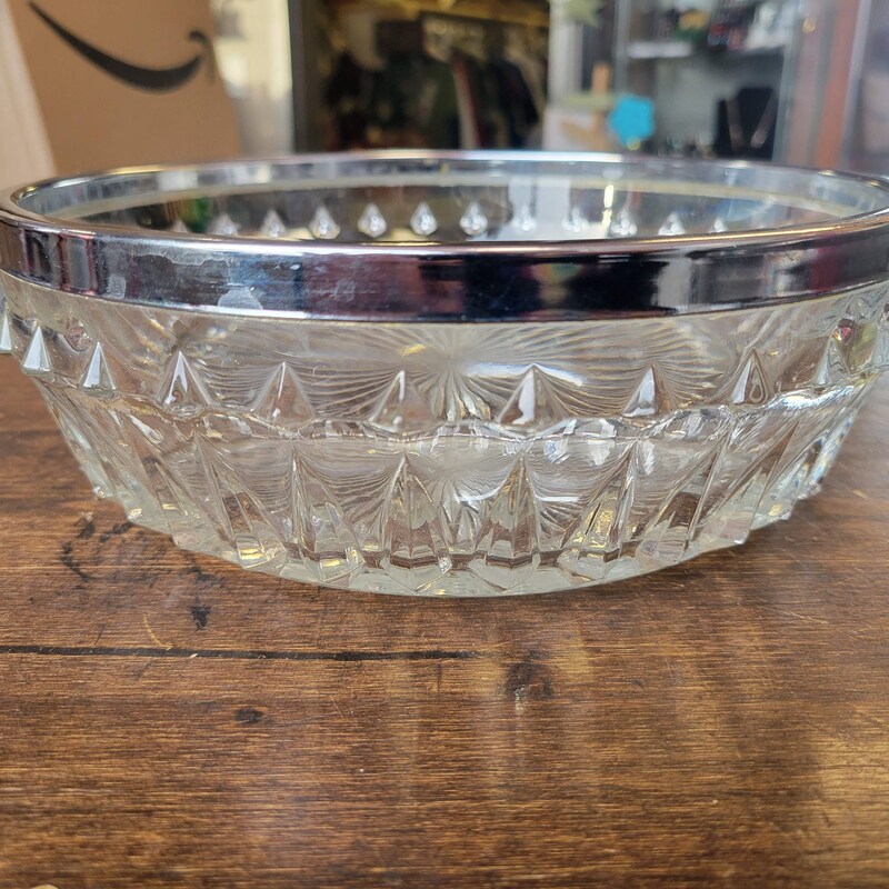 Silver Rim Bowl - Etsy