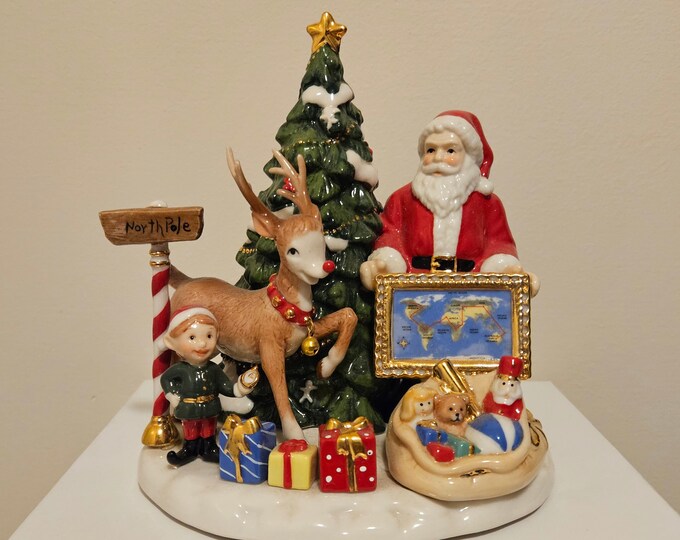 Royal Doulton Santa's World Map From the Holiday Traditions Collection ...