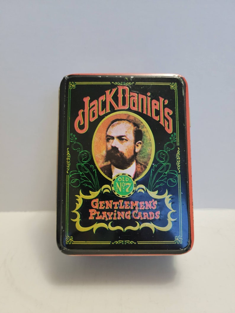 RARE Vintage Jack Daniels NO HAT Gentleman's Playing Cards Tin With ...