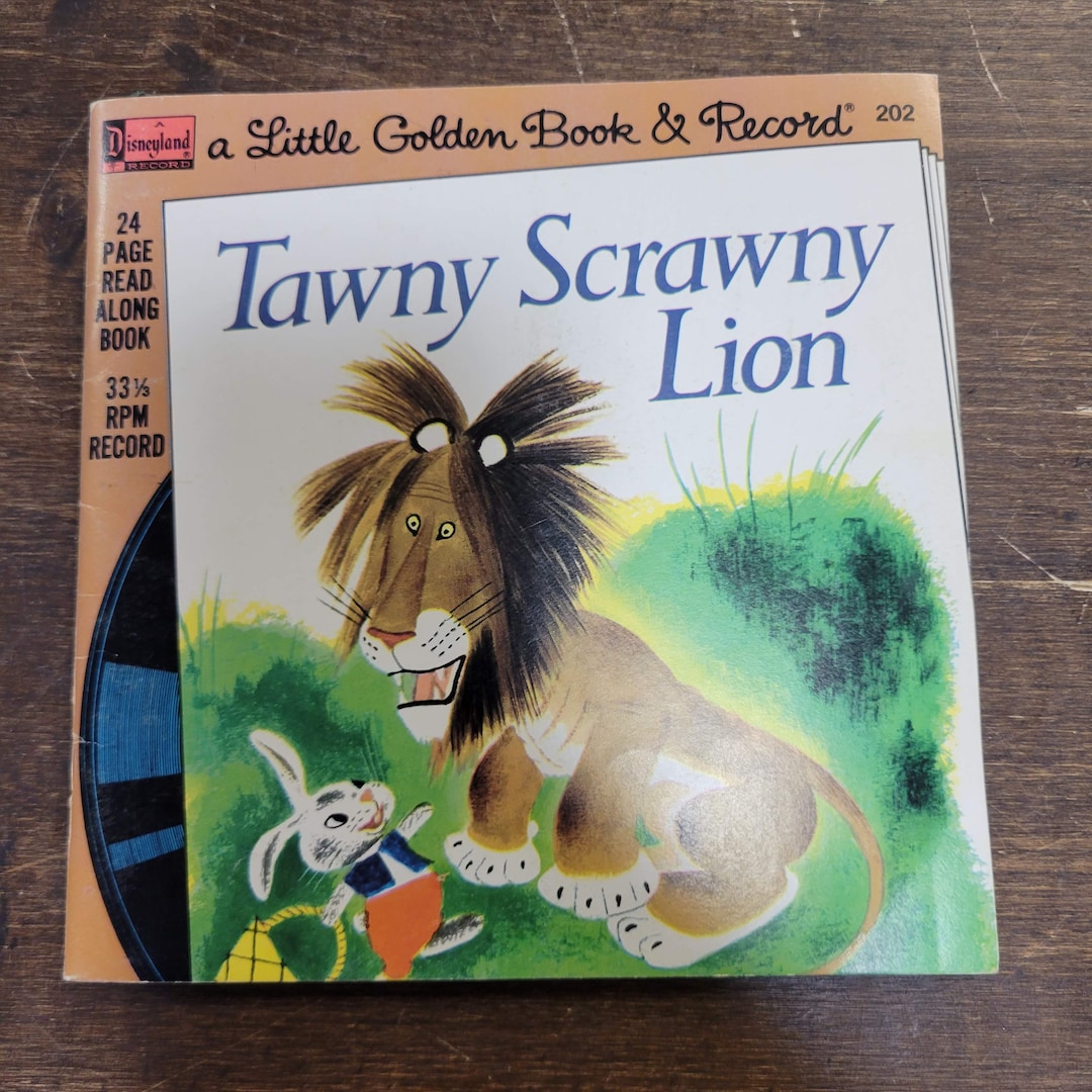 Vintage 1976 a Little Golden Book and Record Tawny Scrawny - Etsy