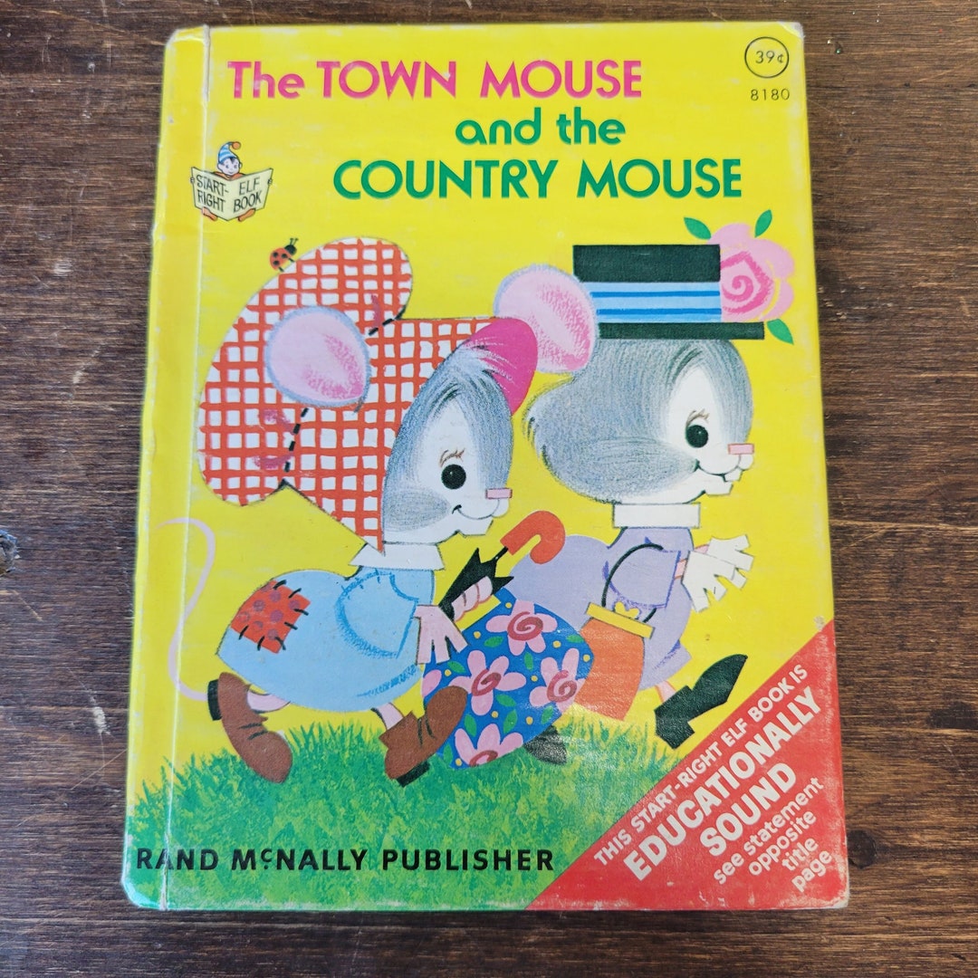 Vintage 1973 the Town Mouse and the Country Mouse, A Rand Mcnally ...