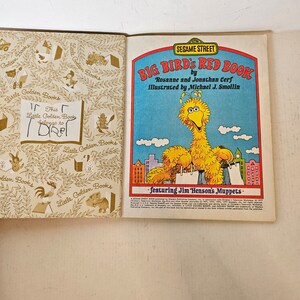 Vintage 1977 Big Bird's Red Book Featuring Jim Henson's Muppets by ...