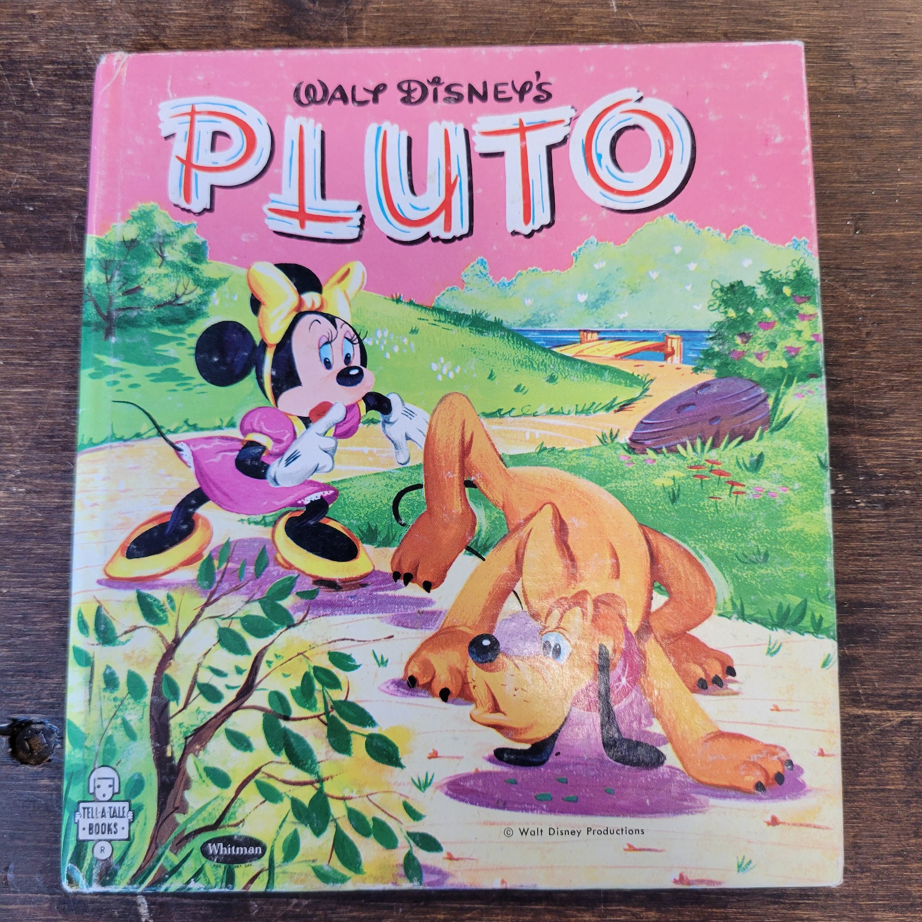 Vintage 1957 Walt Disney's Pluto, Hardcover Whitman Publishing Tell-a ...