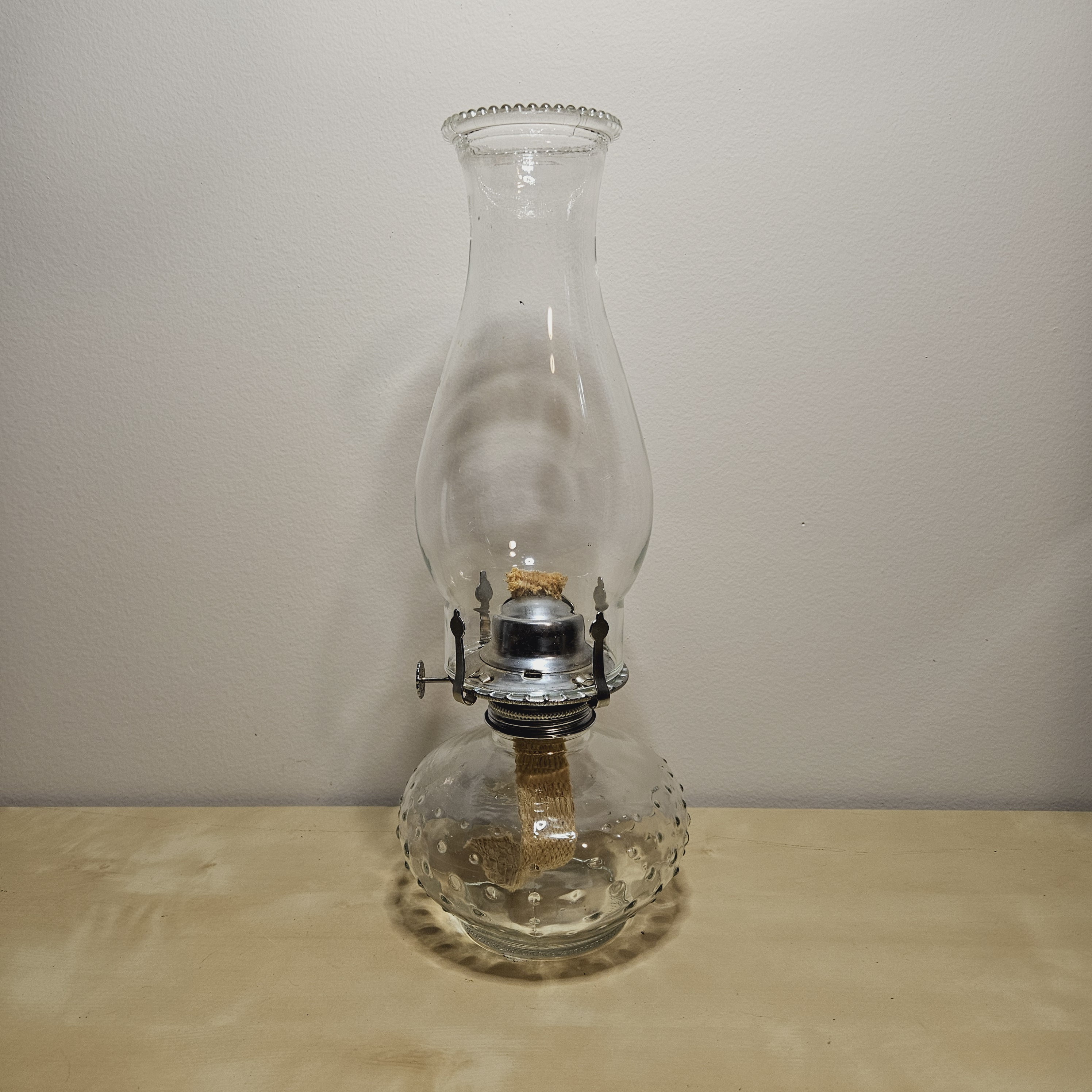 Vintage 1950s Lamp Light Farms Clear Hobnail Glass Kerosene Oil Lamp - Etsy