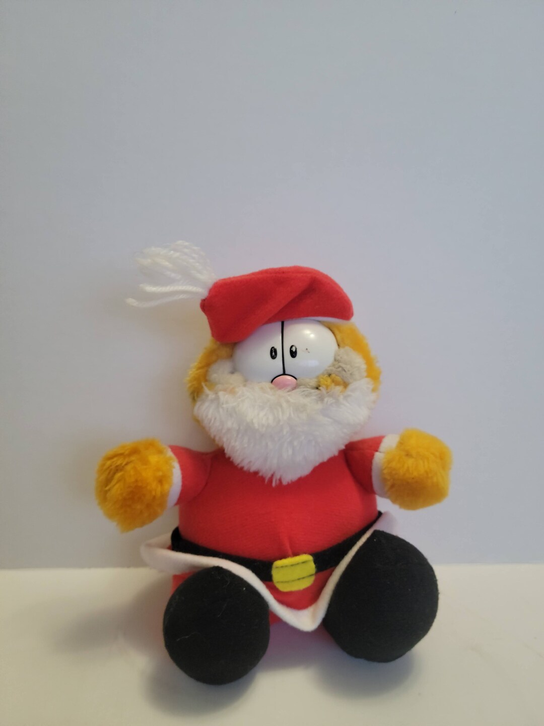 1983 Collectible Garfield Christmas Santa Plush Toy Stuffie - Etsy