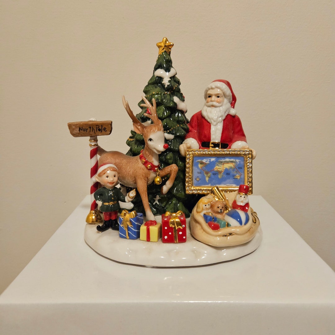 Royal Doulton Santa's World Map From the Holiday - Etsy