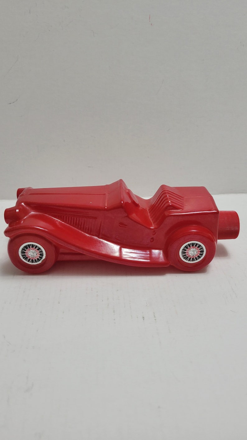 Vintage Avon 1936 MG Red Glass Car Aftershave/cologne Bottle, Empty ...