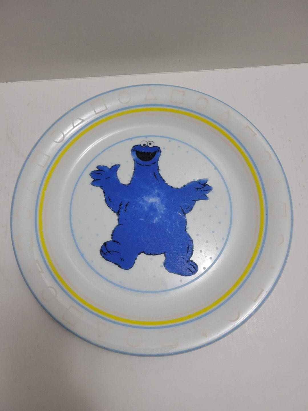 Vintage Sesame Street Cookie Monster Porcelain Plate, Made in Japan by ...