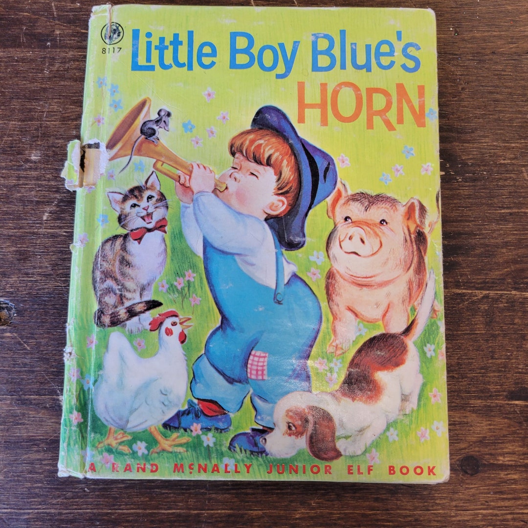 Vintage 1965 Little Boy Blue's Horn, A Rand Mcnally Junior Elf Children ...