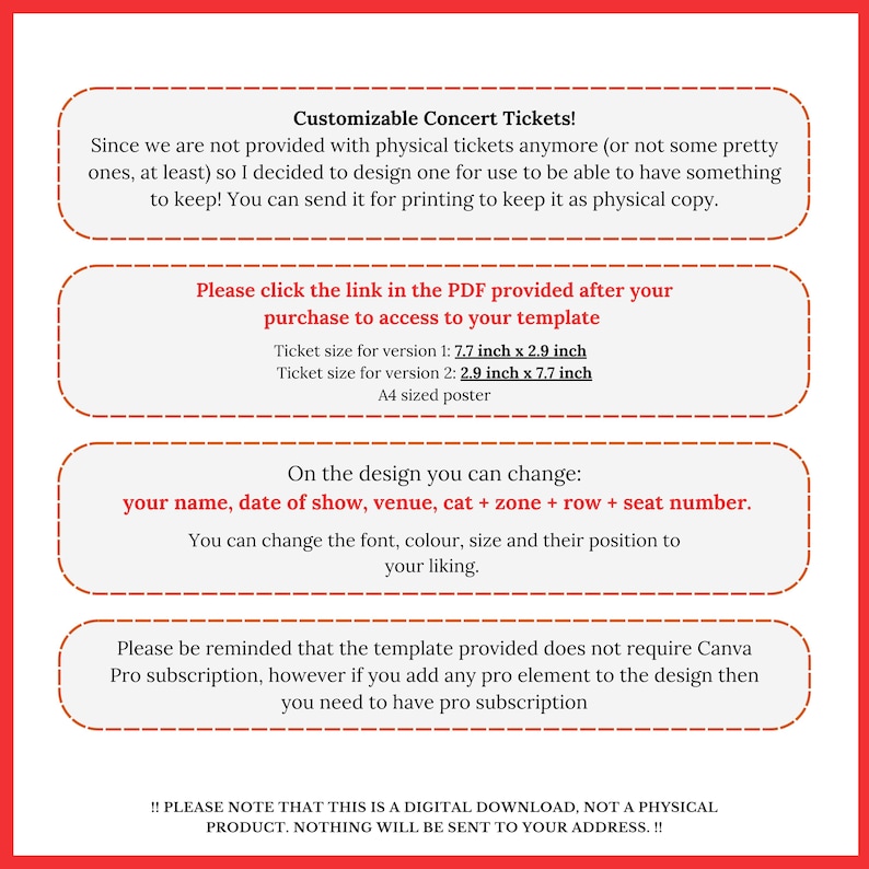 Editable Halsey Concert Ticket Template | Back to Badlands Tour 2025 ...