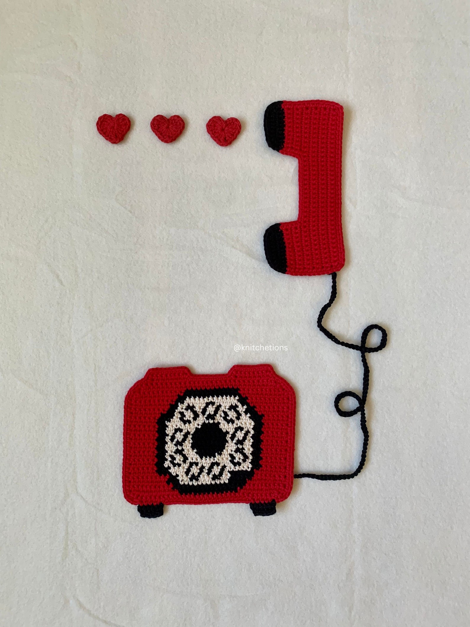 Telephone Cutout Tapestry Crochet Pattern - Etsy