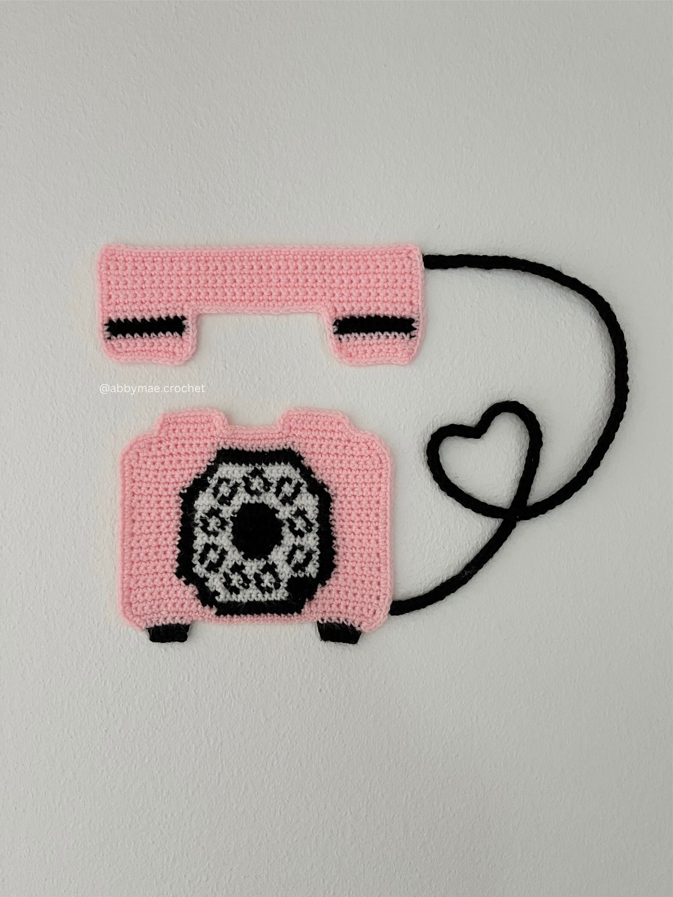 Telephone Cutout Tapestry Crochet Pattern - Etsy