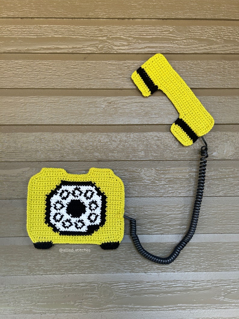 Telephone Cutout Tapestry Crochet Pattern - Etsy