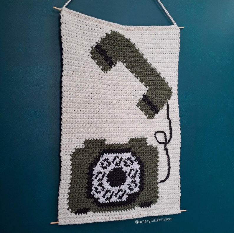 Telephone Tapestry Crochet Pattern - Etsy