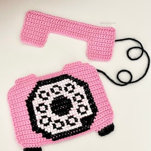 Telephone Cutout Tapestry Crochet Pattern - Etsy