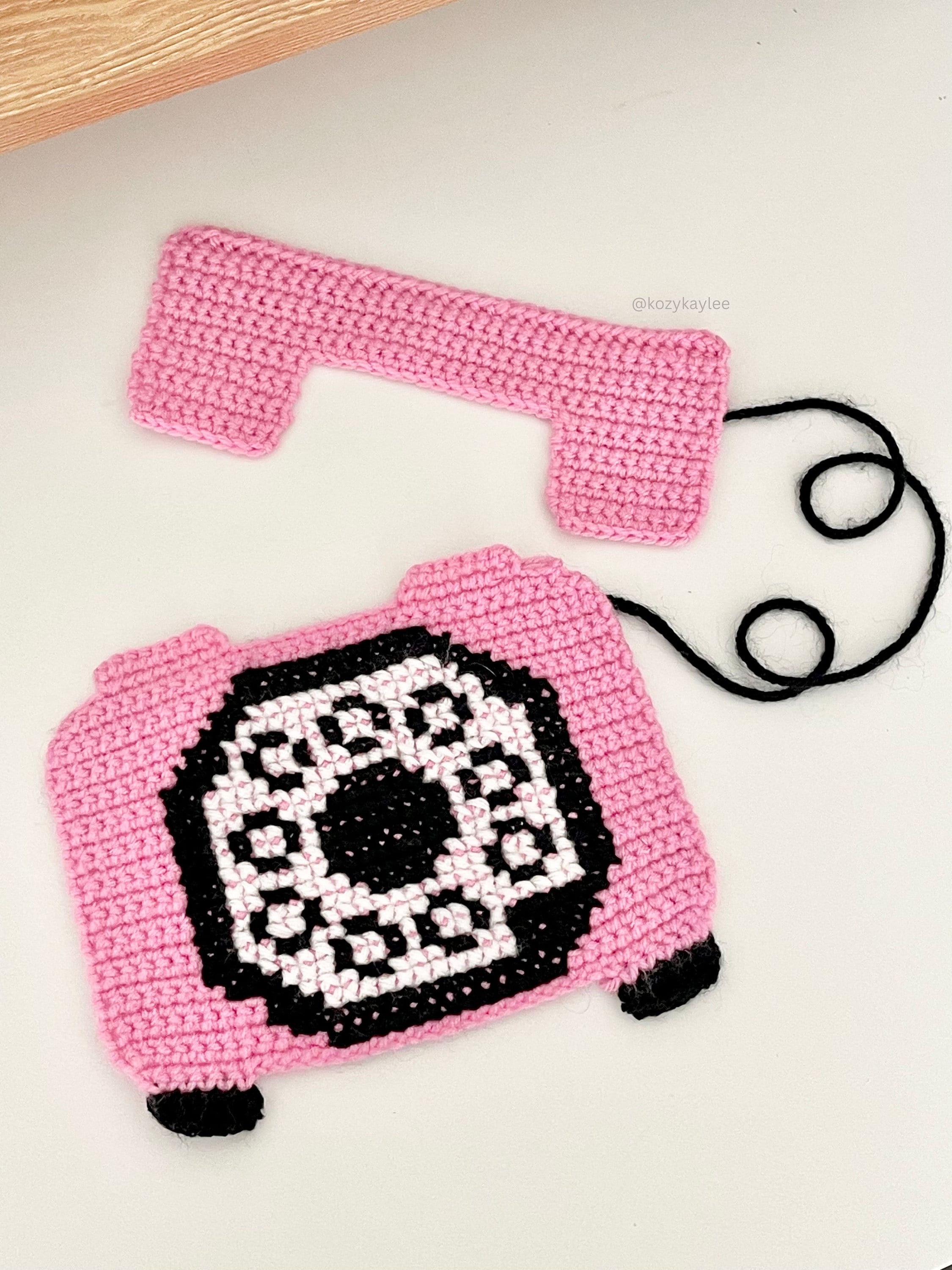 Telephone Cutout Tapestry Crochet Pattern - Etsy