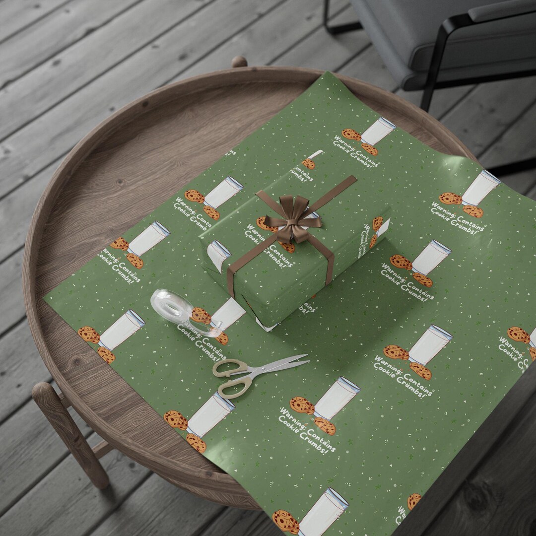 Beware of Cookie Crumbs Unique Gift Wrap, Christmas, Birthdays, Parties ...