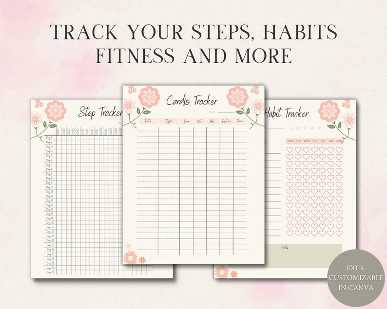 Weight Loss Tracker , Printable Weight Loss Journal, Fitness Planner ...