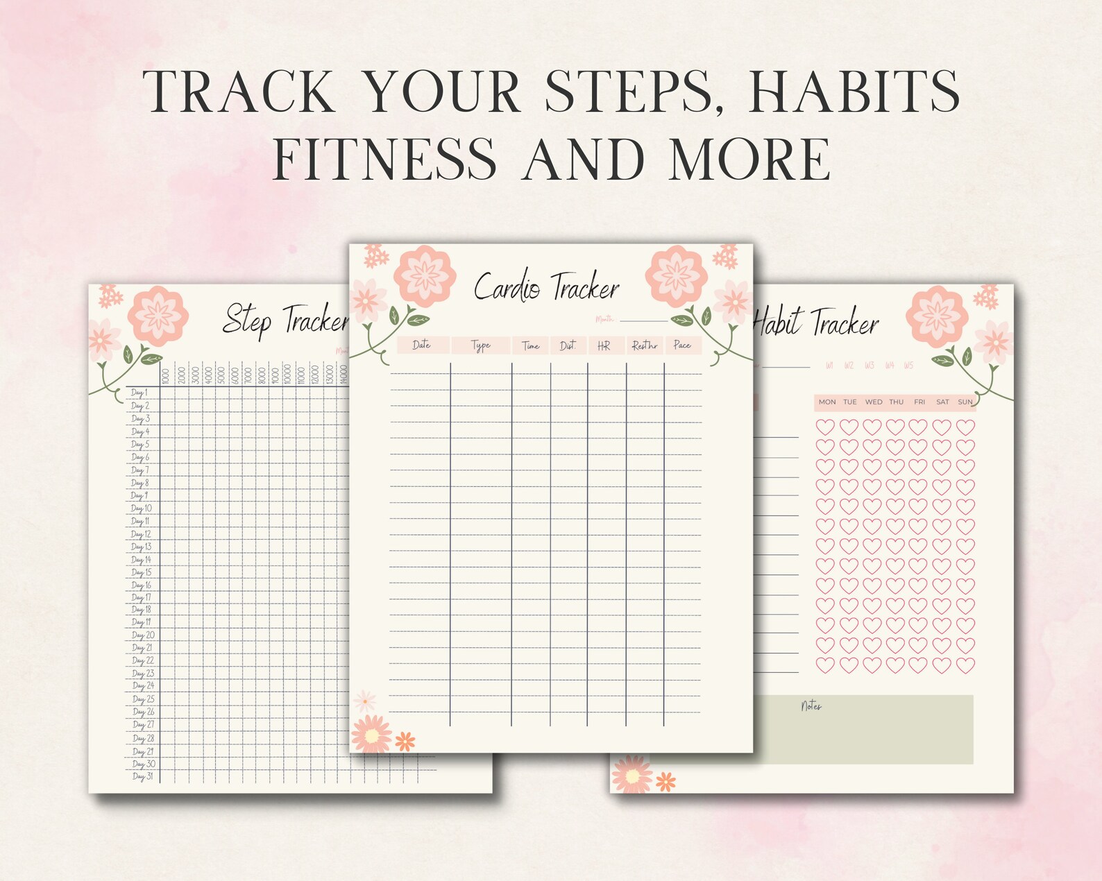 Weight Loss Tracker, Printable Weight Journal ,weight Tracking, Weight ...