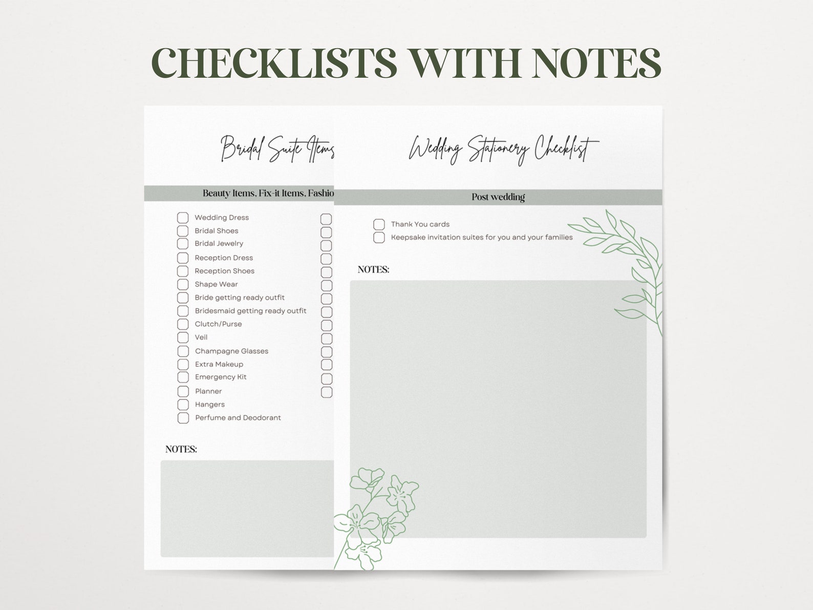 Simple Wedding Checklist Printable Canva Template, Printable Wedding ...
