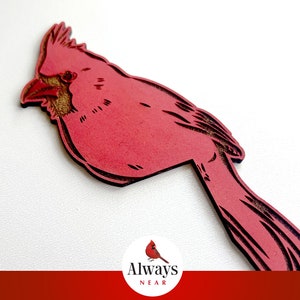 Cardinal Bird Door Corner Topper: Memorial Gift, Bereavement Sympathy ...