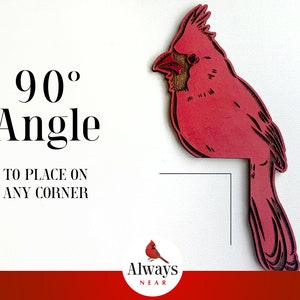 Cardinal Bird Door Corner Topper: Memorial Gift, Bereavement Sympathy ...