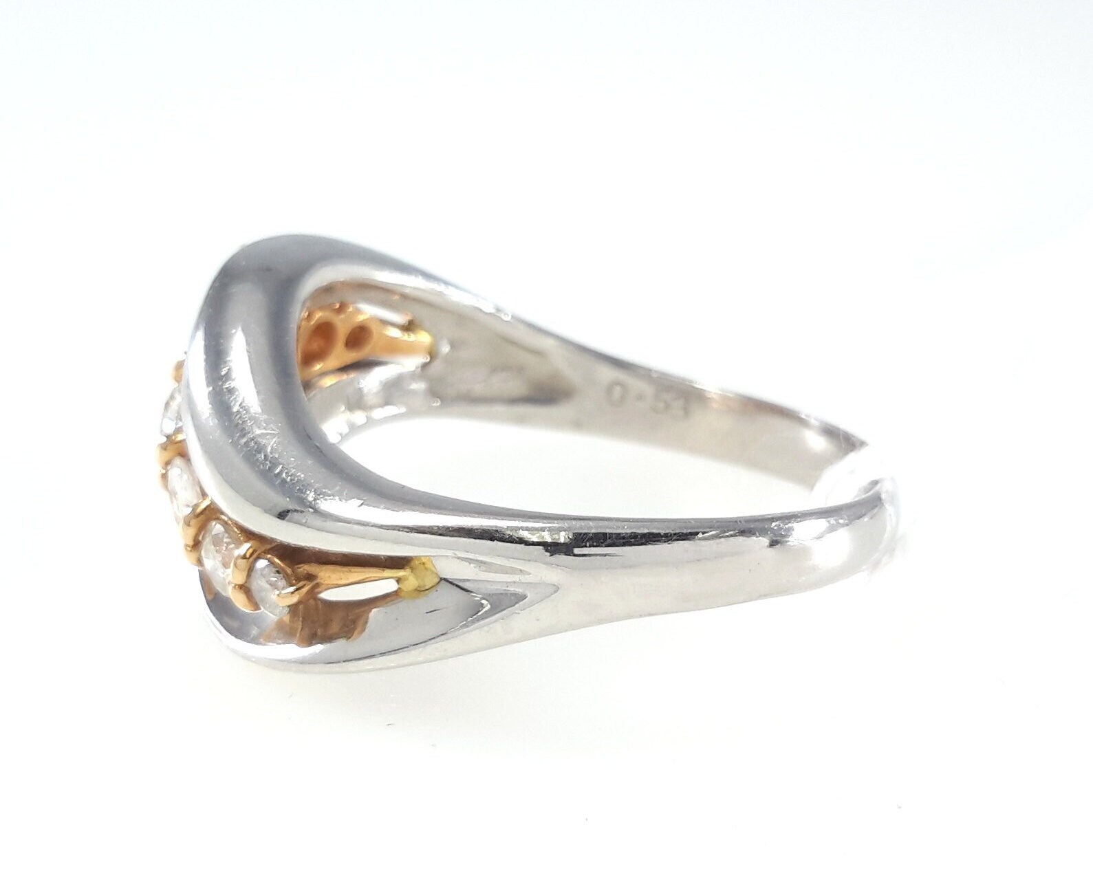 Wavy Diamond Ring - Etsy