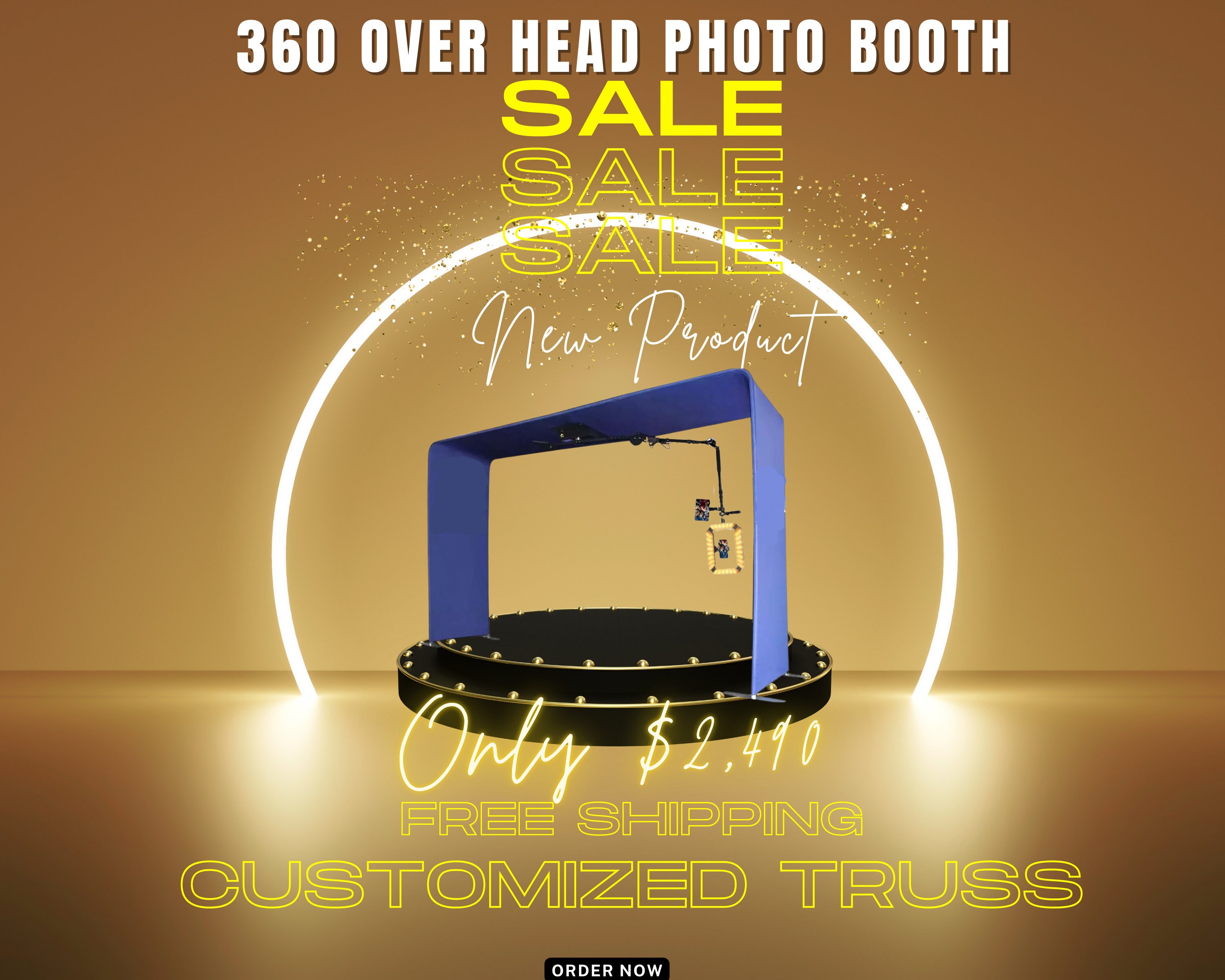 360 Overhead WITH TRUSS 360 Photo Booth Free Shipping and Free Logo ...
