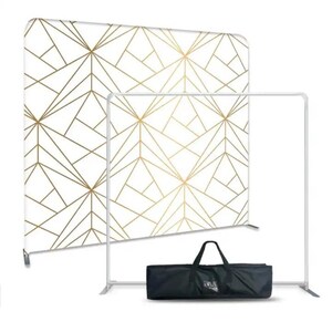 Backdrop Photobooth Fabric Tension Pillow Case Package Includes Stand ...