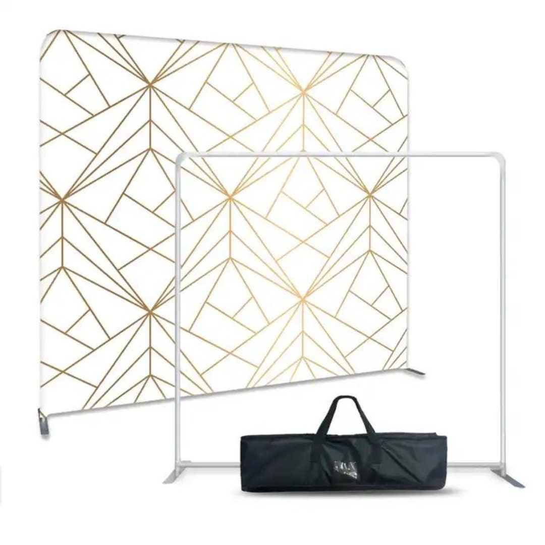 Backdrop Photobooth Fabric Tension Pillow Case Package Includes Stand ...