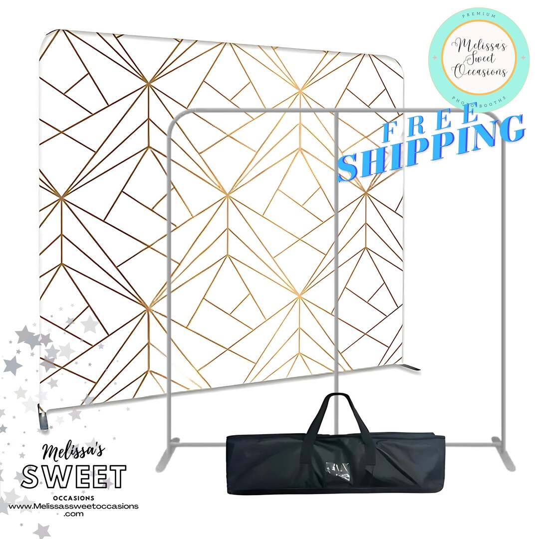 Backdrop Photobooth Fabric Tension Pillow Case Package Includes Stand ...