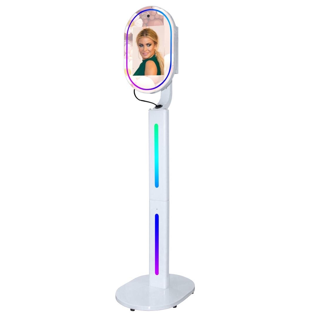 Photo Booth Magic Mirror With Touch Screen and Mini PC, Led Selfie Ring ...