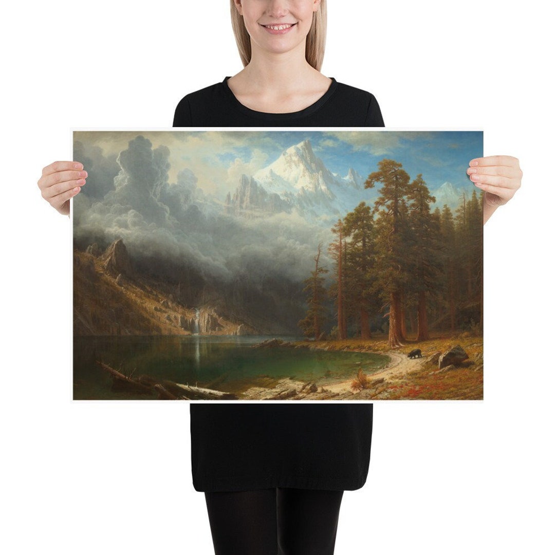 Mount Corcoran by Albert Bierstadt Landscape Painting Vintage Poster ...