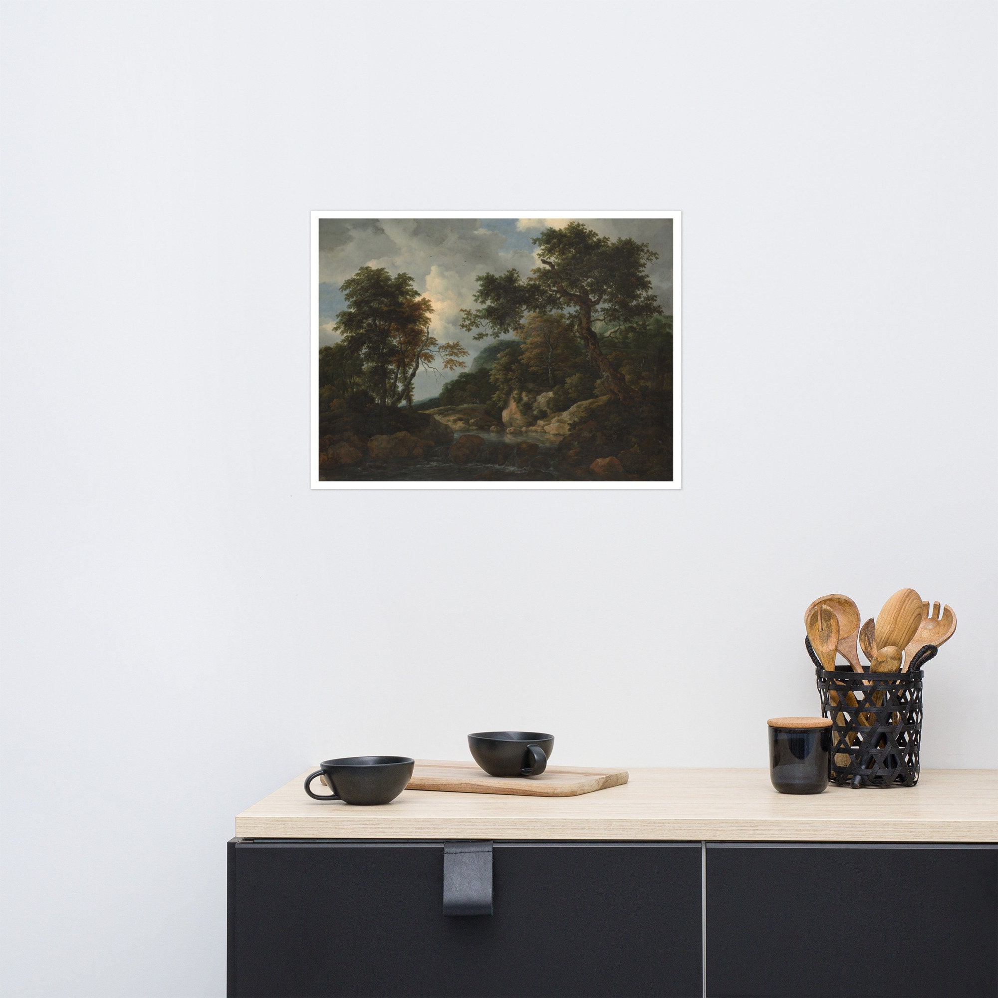 Vintage Forest Stream Print - Ruisdael - Landscape Naturalist Painter ...