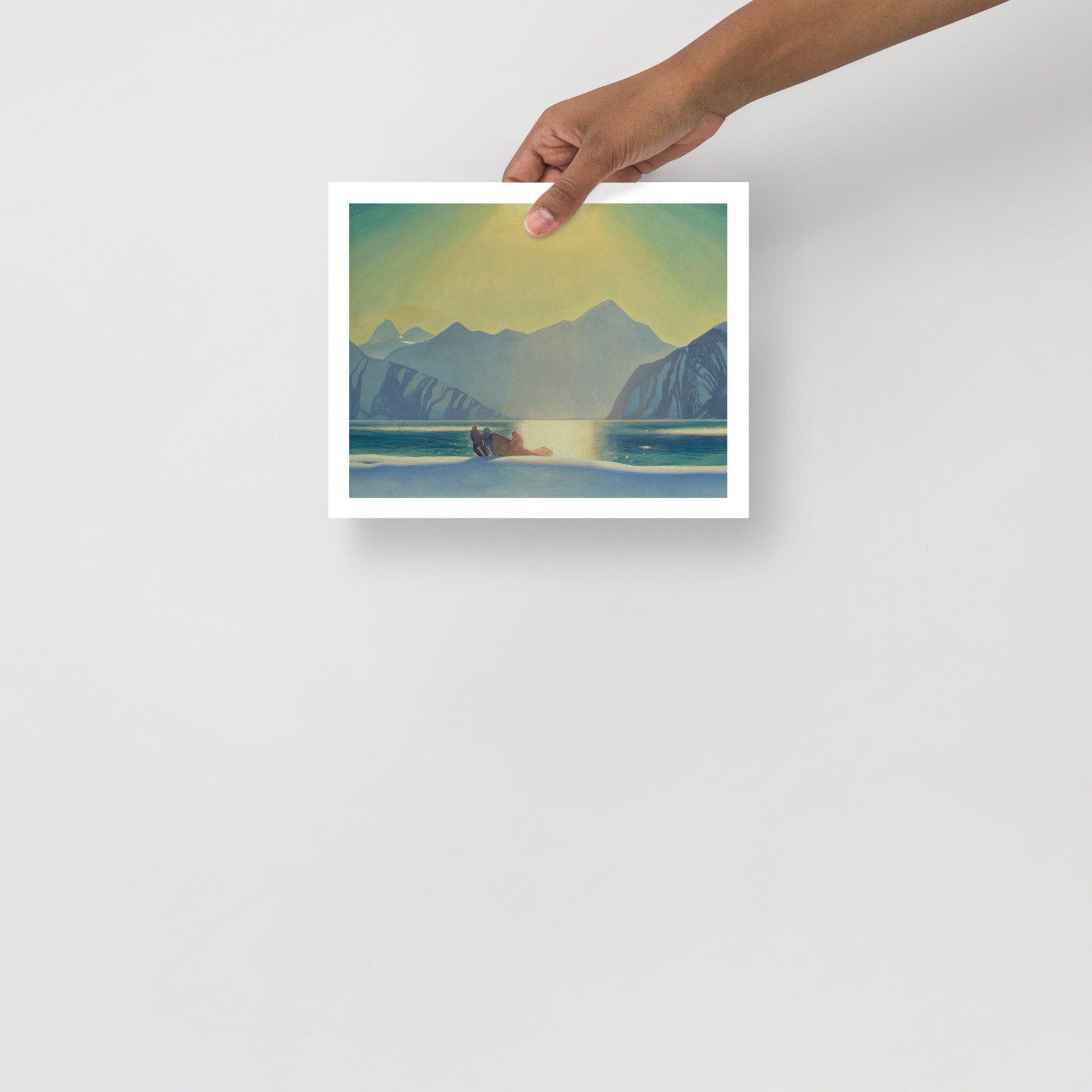 Sunglare Alaska - Kent Rockwell Painting Poster Print Nature Landscape ...
