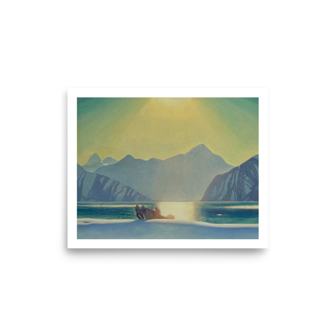 Sunglare Alaska - Kent Rockwell Painting Poster Print Nature Landscape ...