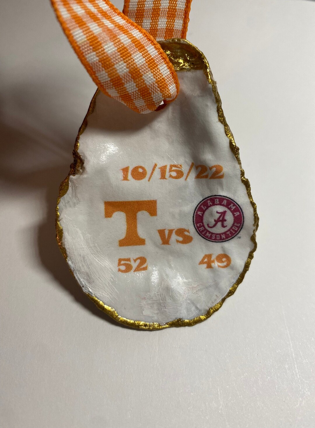 University of Tennessee Vols Hand Crafted Oyster Shell Ornament - Etsy