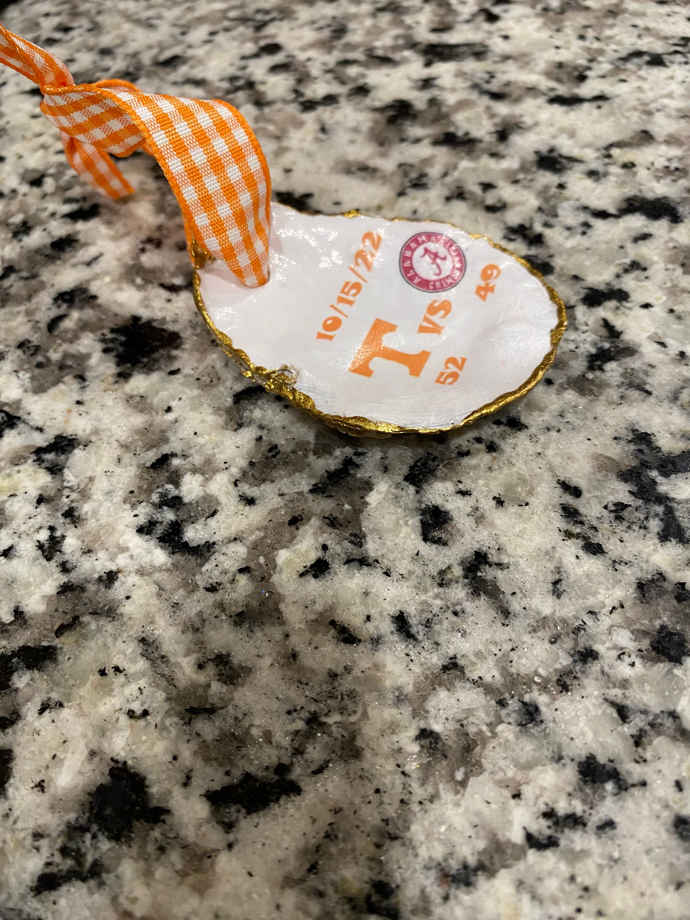 University of Tennessee Vols Hand Crafted Oyster Shell Ornament - Etsy