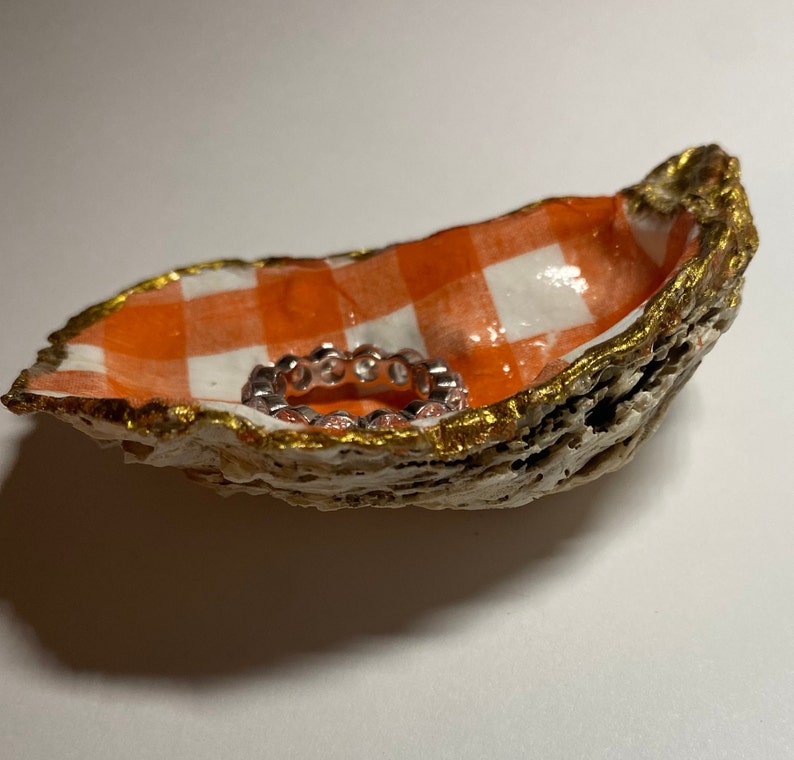 UTK Themed Orange and White Checkerboard Jewelry Holder/trinket Dish ...