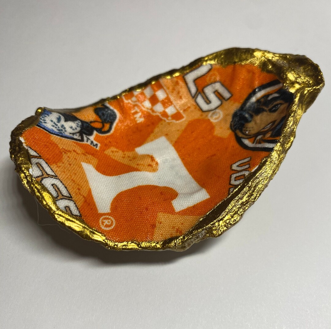 University of Tennessee Vols Hand Crafted Oyster Shell Jewelry/trinket ...