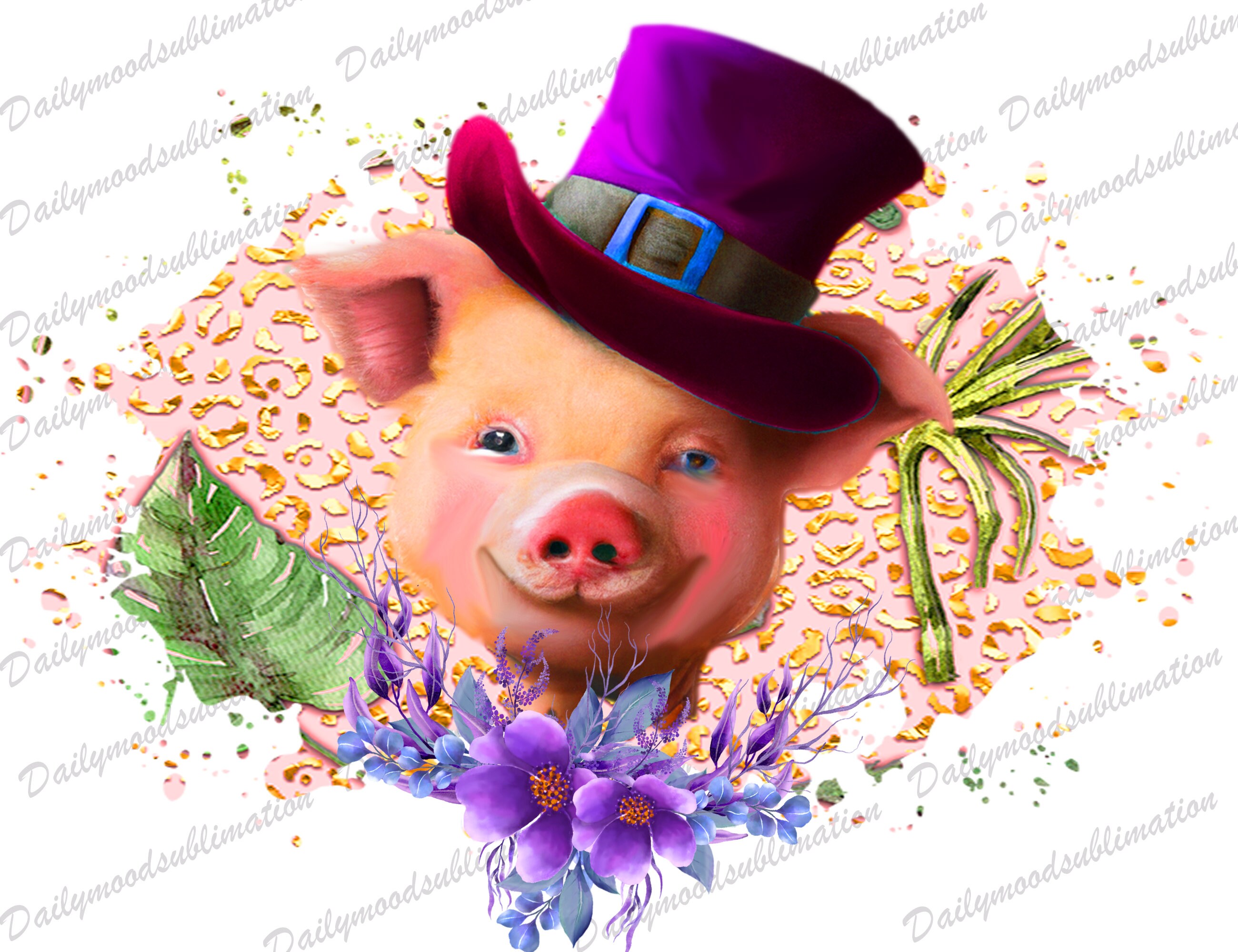 Western Pigs Png Sublimation Design Animal Love Png Western - Etsy