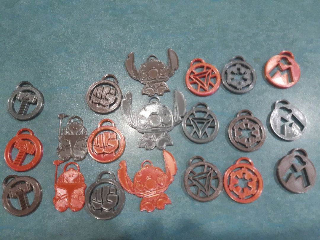 3D Printed Key Chains - Etsy