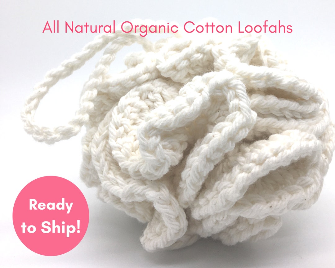 Loofah Sponge | Cotton Crochet Shower Puff | Eco-friendly Gift | Self ...