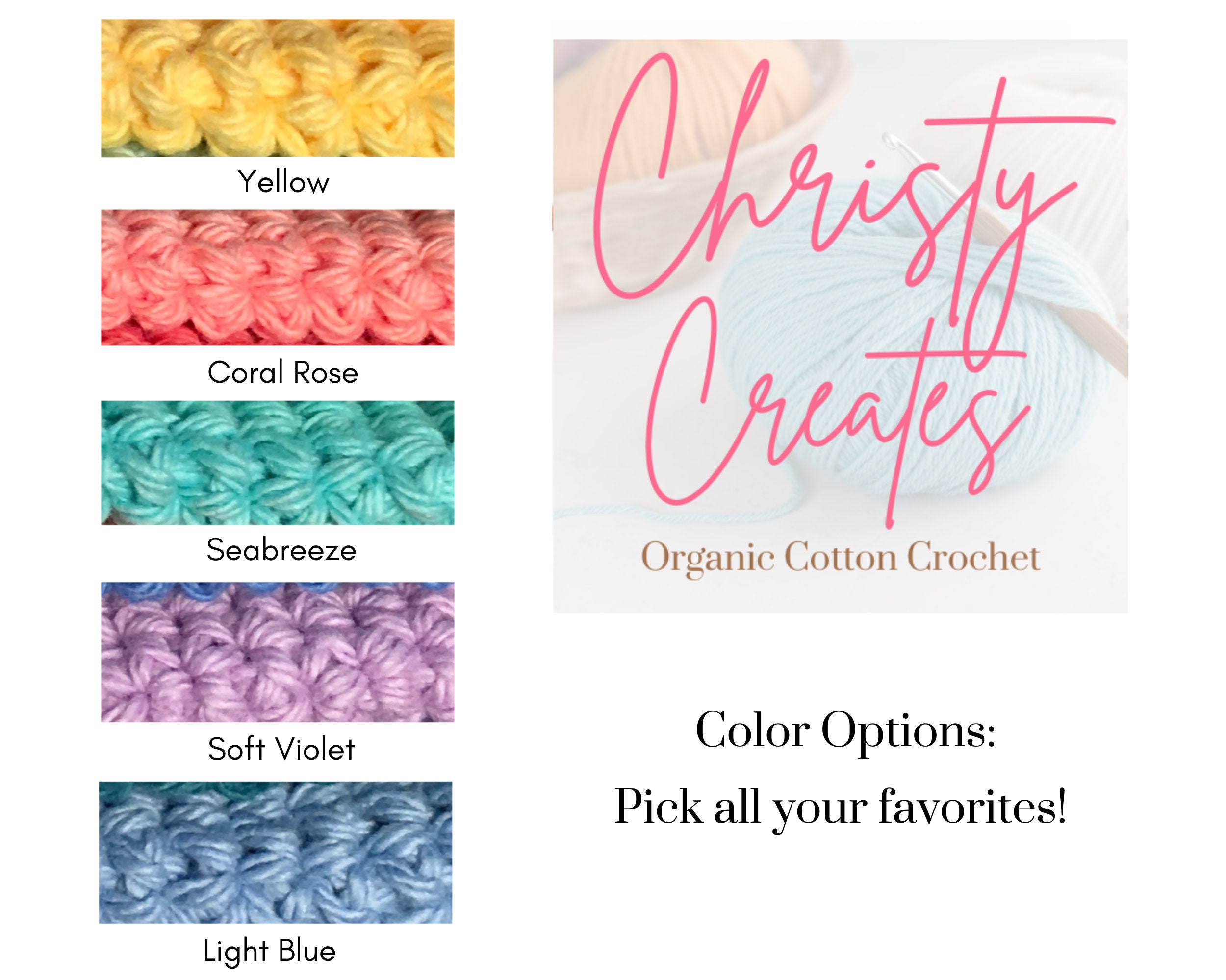 3 Crochet Cast Iron Skillet Handle Covers | Pick Your Color | Organic ...