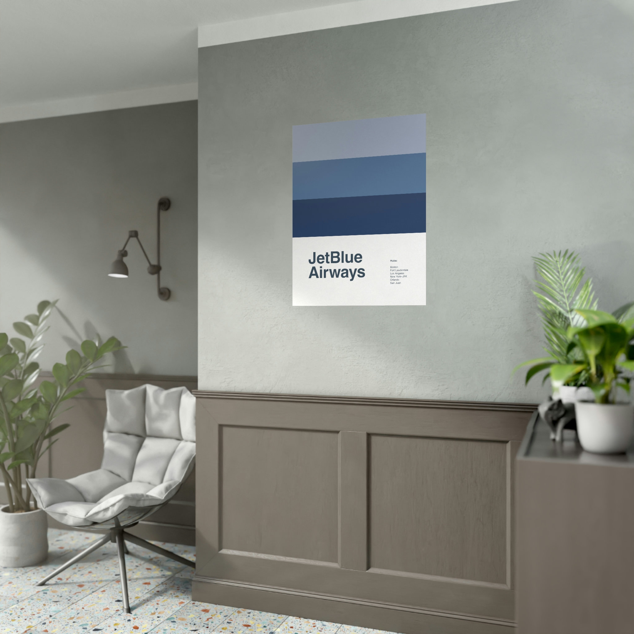 Jetblue Airways / Airline Livery Art / Airplane Poster Print / Aviation ...