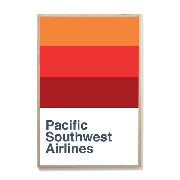 Southwest Airplane Poster - Etsy