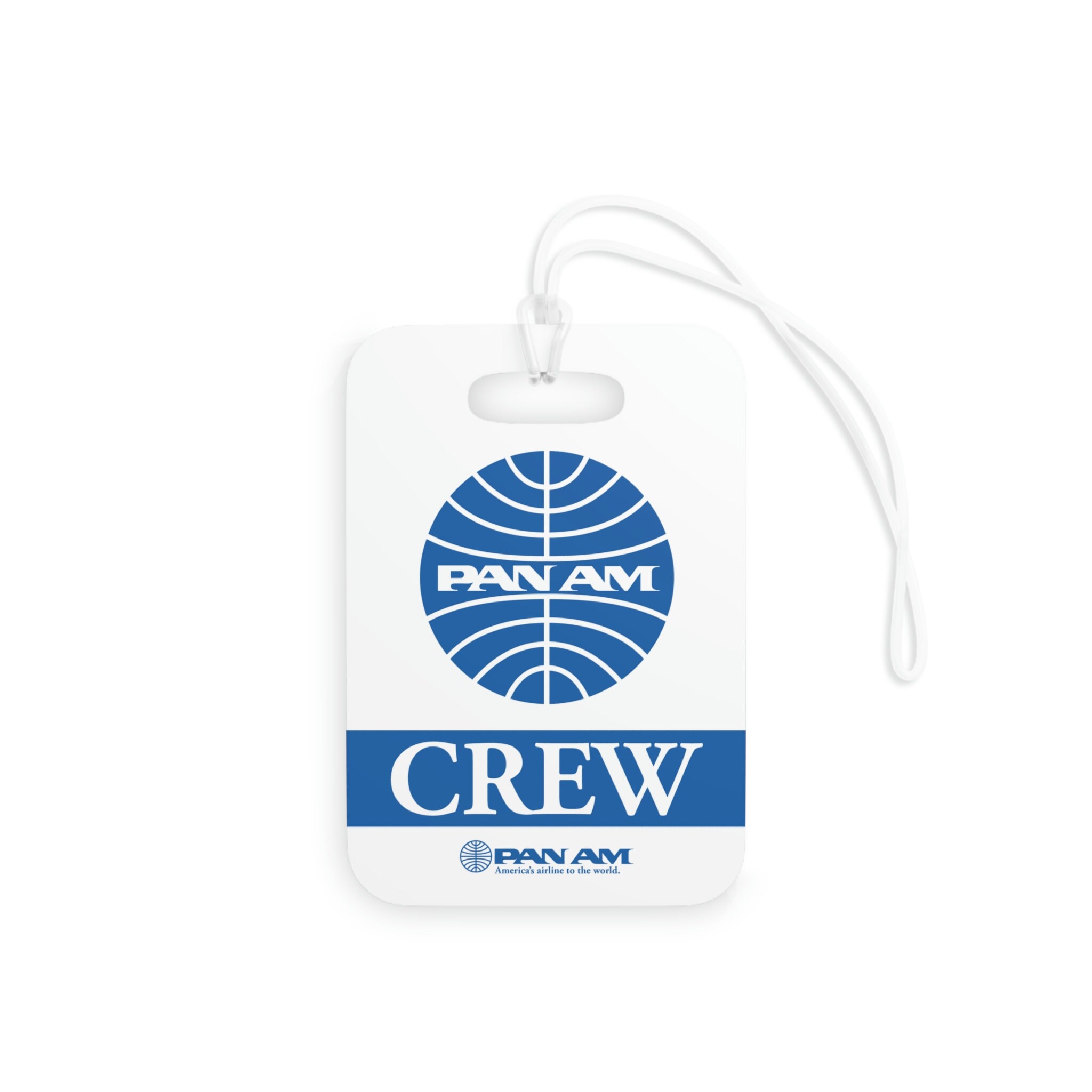 Pan Am / Crew Luggage Tag / Bag Tag / Travel Tag / Pilot Crew Tag ...