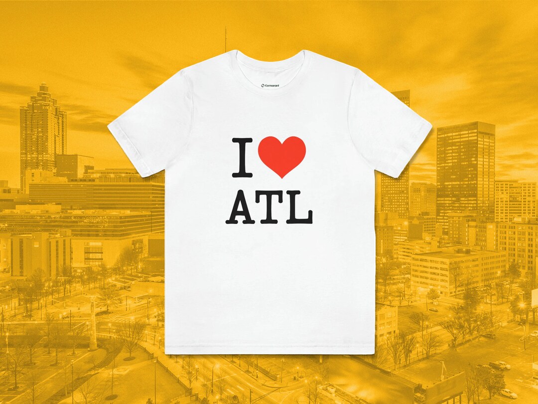 I Love Atlanta - Vintage Inspired Design - ATL Airport - Aviation ...