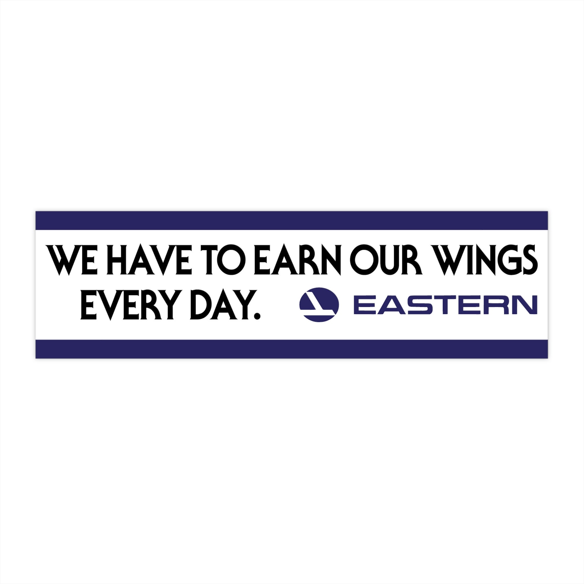 Retro Aviation Bumper Sticker, Eastern Airlines, Vintage 1970s Decal ...